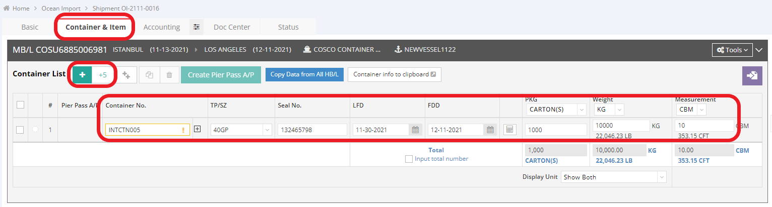 How to Complete Container Information? – GoFreight Knowledge Center