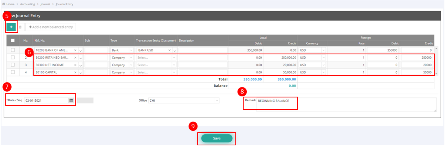 How to Input Bank Beginning Balance? – GoFreight Knowledge Center