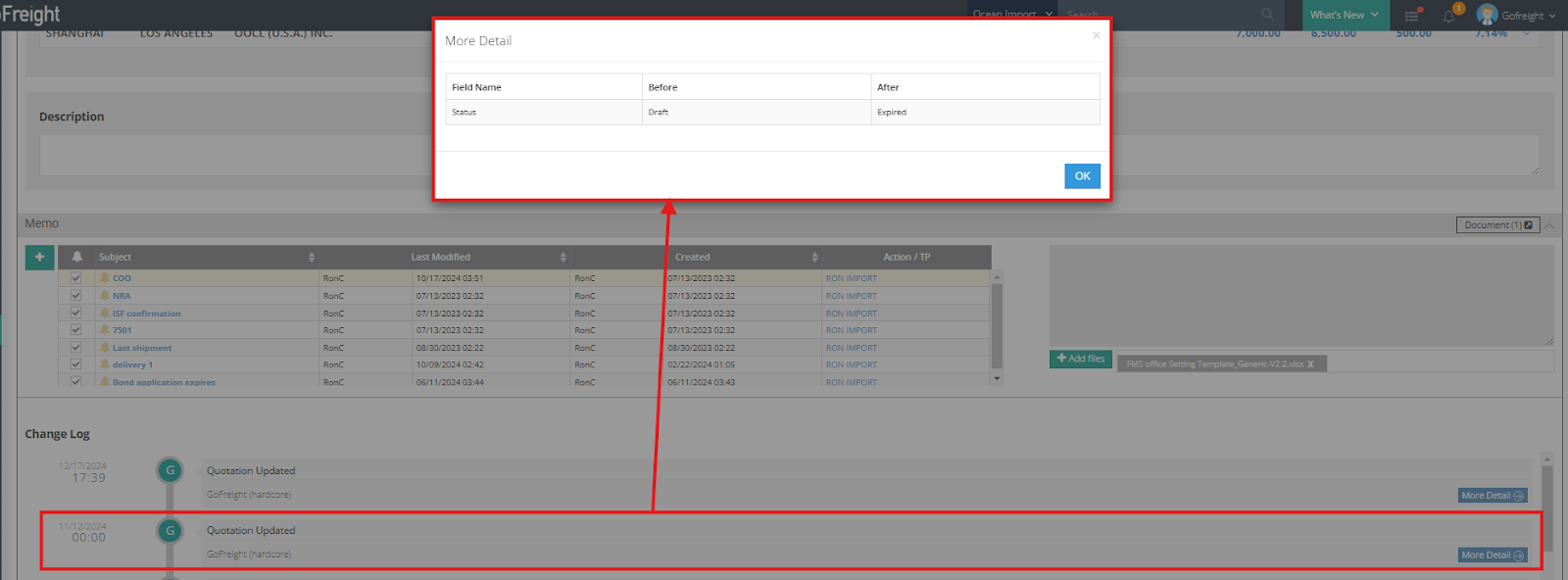 Quotation Status – GoFreight Knowledge Center