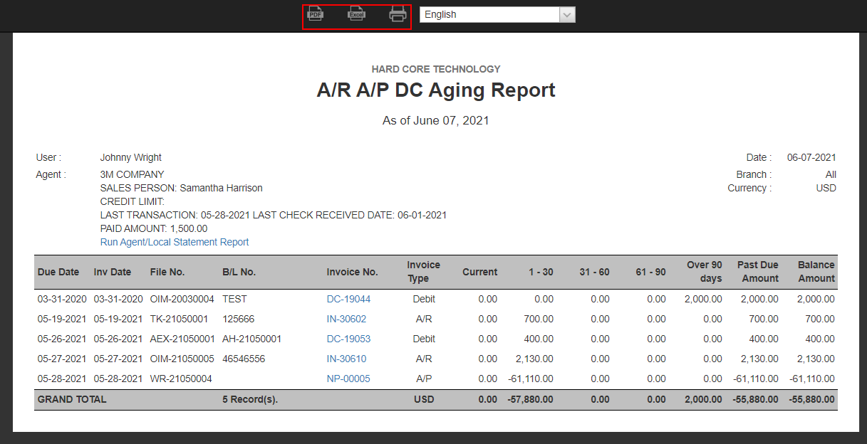 How to Search in the Aging Report? – GoFreight Knowledge Center