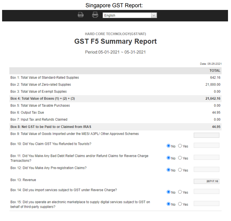 How to Generate the Singapore GST Report (For Singaporean Companies ...