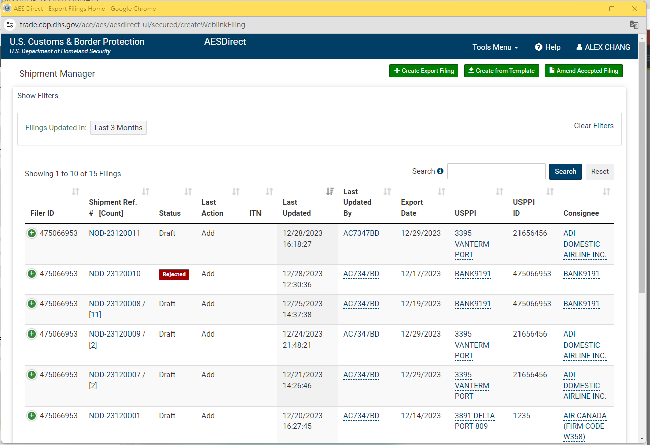 How to Use AESDirect in the GoFreight System? – GoFreight Knowledge Center