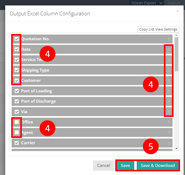 How to Output the Quotation List as Excel? – GoFreight Knowledge Center