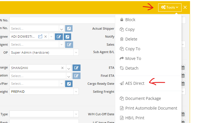 How to Use AESDirect in the GoFreight System? – GoFreight Knowledge Center
