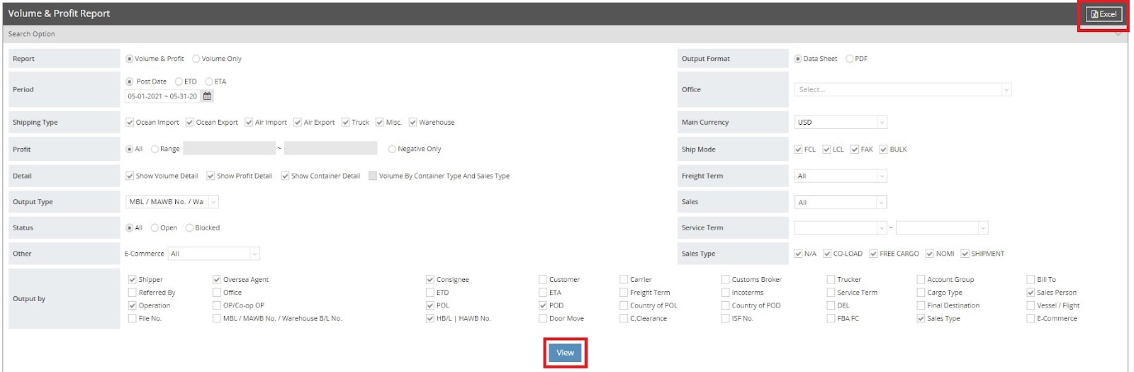 How to Generate a Volume and Profit Report? – GoFreight Knowledge Center