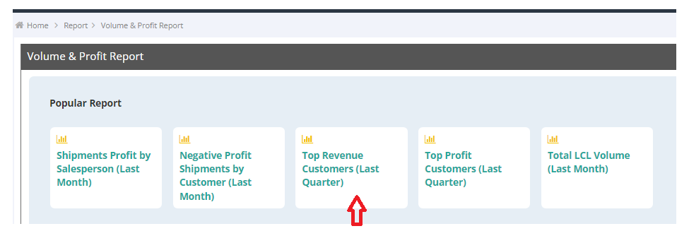 How to Generate a Volume and Profit Report? – GoFreight Knowledge Center