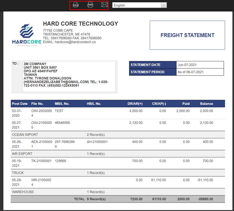 How to Generate a Freight Statement in GoFreight? – GoFreight Knowledge ...