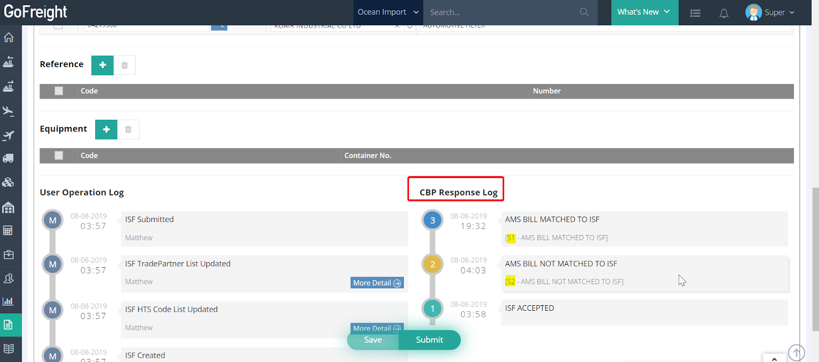 ACE Disposition Codes from CBP (for AMS and ISF Filing) – GoFreight ...