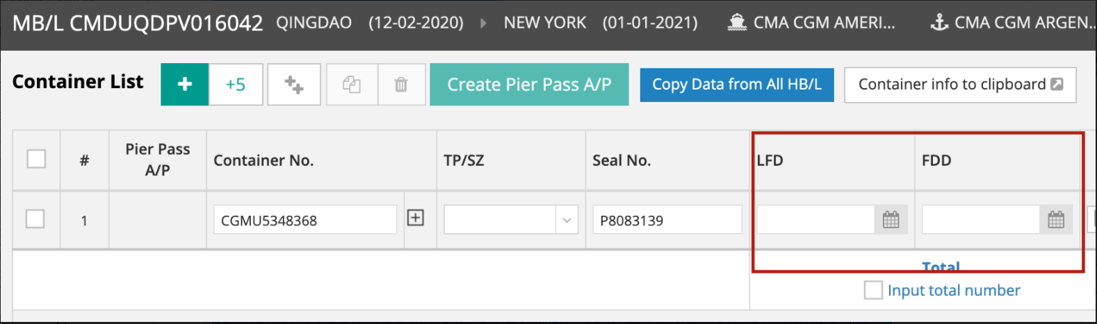 Where to Input the LFD Date for Ocean Shipments? – GoFreight Knowledge Center