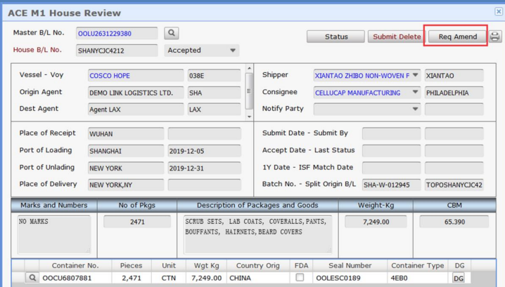 How to Submit AMS Filing via eFreight – GoFreight Knowledge Center