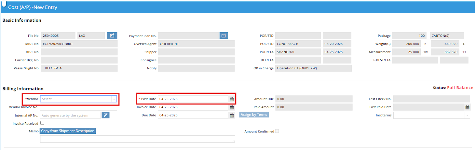 How to Create Accounts Payable (AP) Invoices in Invoice Mode ...