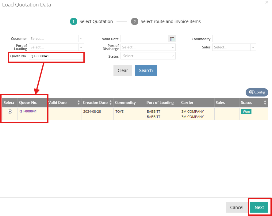 How to Create an AP Invoice from an Existing Quotation ? – GoFreight ...