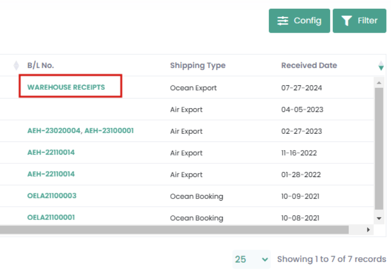 How to use the Dock Receipt List in Tracking Portal – GoFreight Knowledge Center