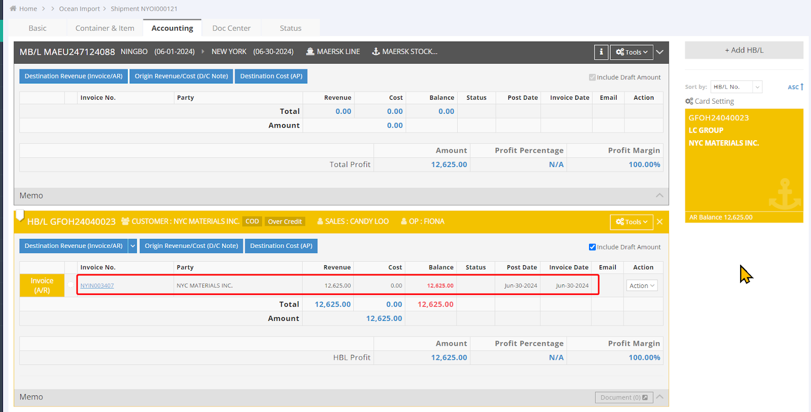 How to create an AR Invoice from an Existing Quotation? – GoFreight ...