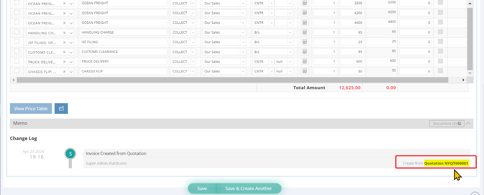 How to create an AR Invoice from an Existing Quotation? – GoFreight ...