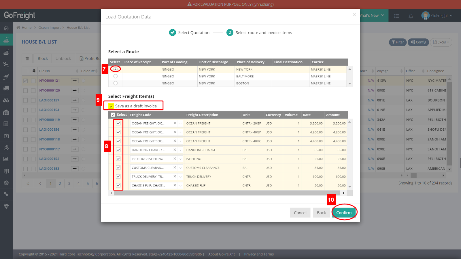 How to create an AR Invoice from an Existing Quotation? – GoFreight Knowledge Center